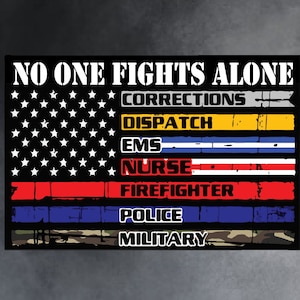 No One Stands Alone, American Flag, No One Fights Alone, Peer Support ...