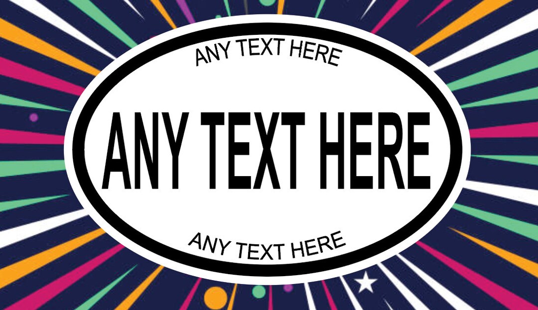 Custom Printed Vehicle Oval Magnets - Etsy