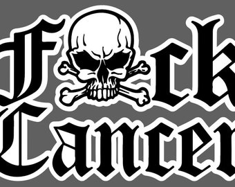 F Cancer Decal Sticker Vinyl Car Decal Sticker | Etsy