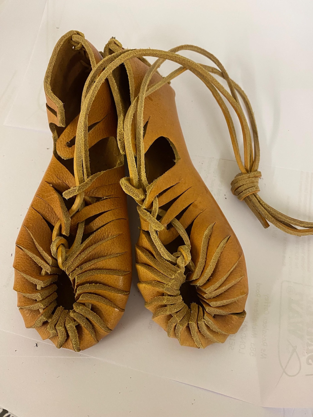 Kids Re-enactment Leather Sandals Size Medium - Etsy