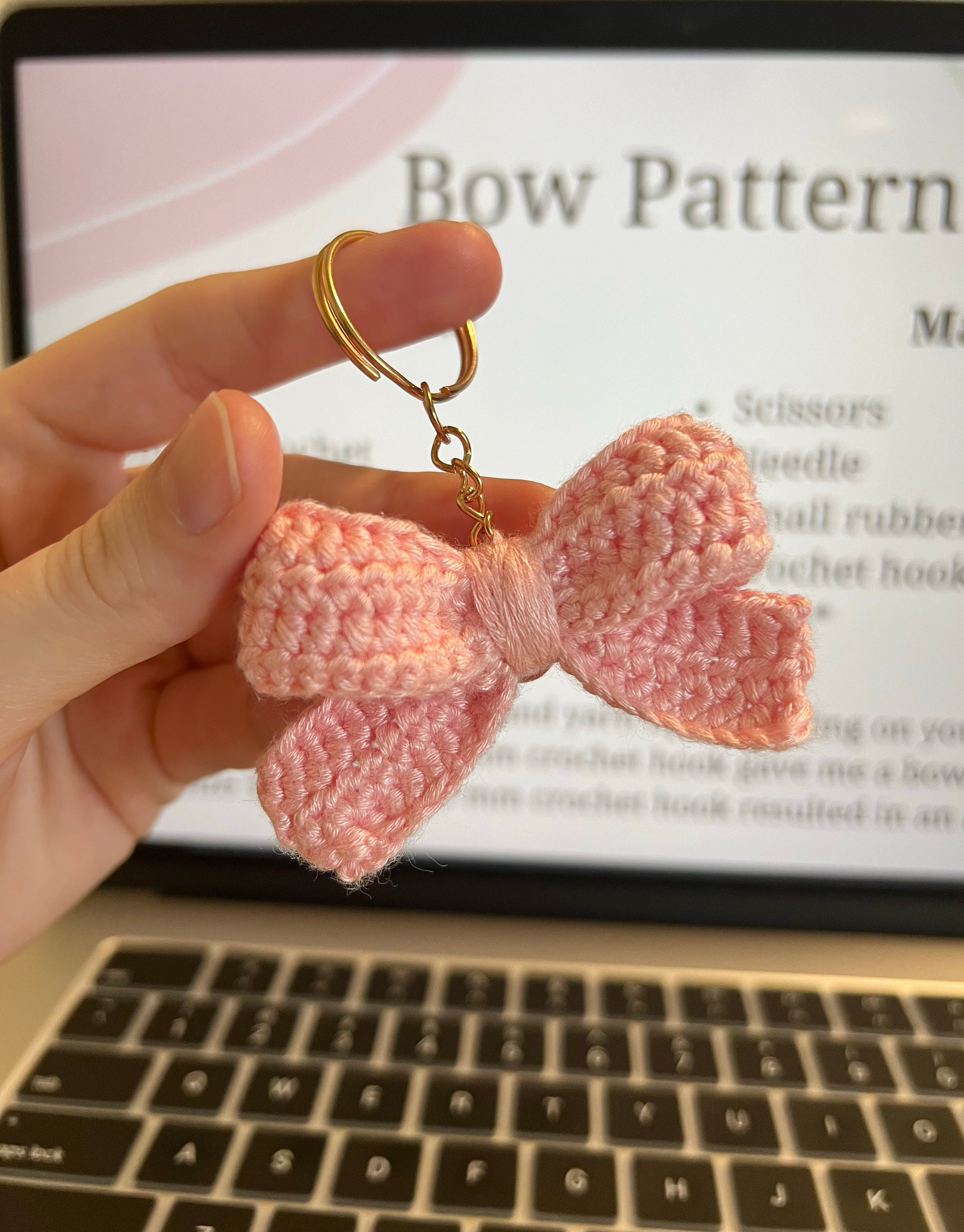 PATTERN: Cute Crochet Bow Pattern Coquette Bow Pattern Cottagecore ...