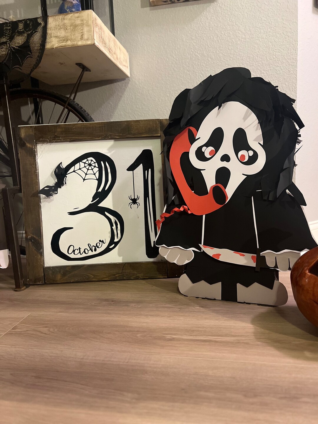 26 Inch Ghost Face Piñata, Scream Pinata, Custom Made Piñatas, Custom ...