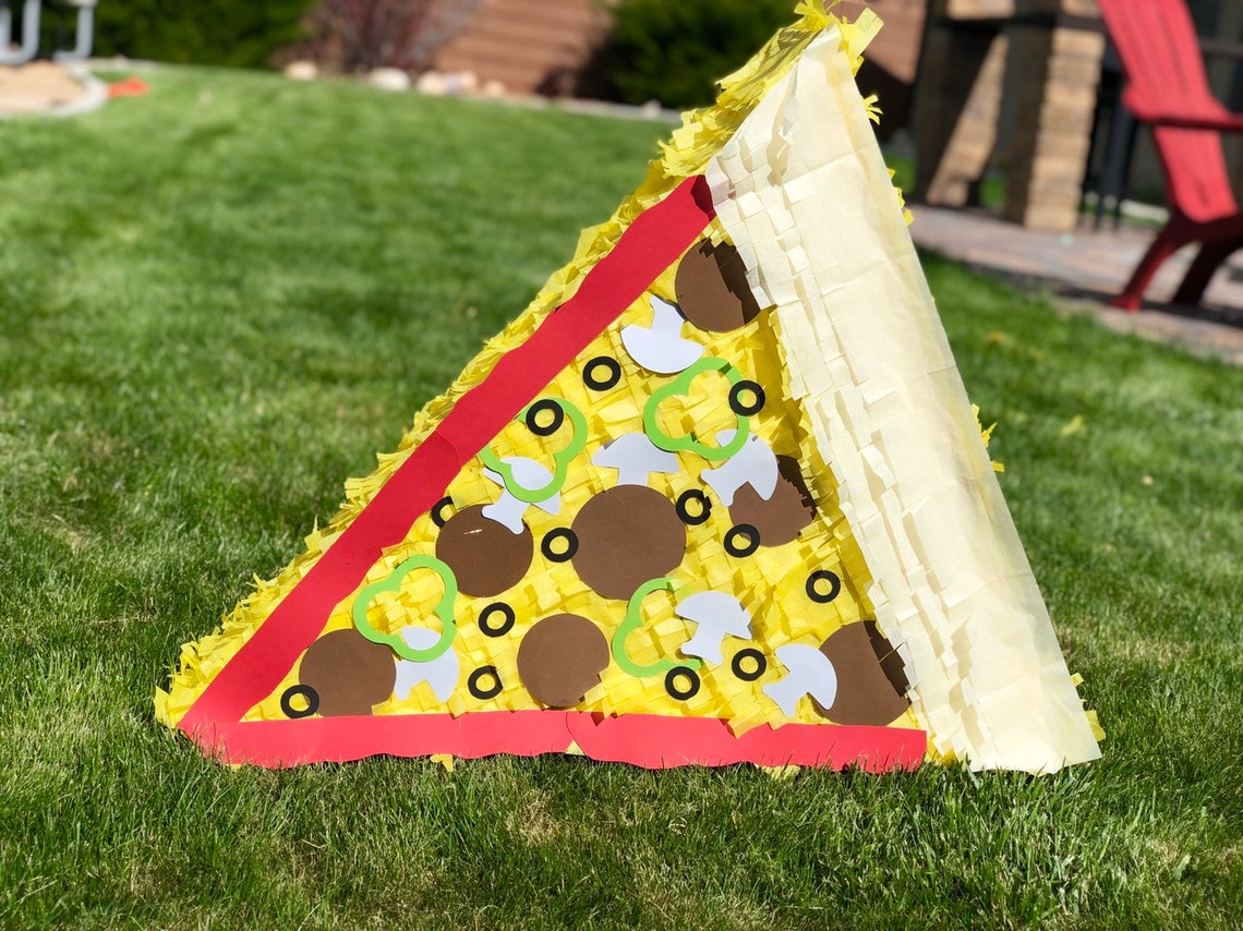Pizza piñata 20 inches tall | Etsy
