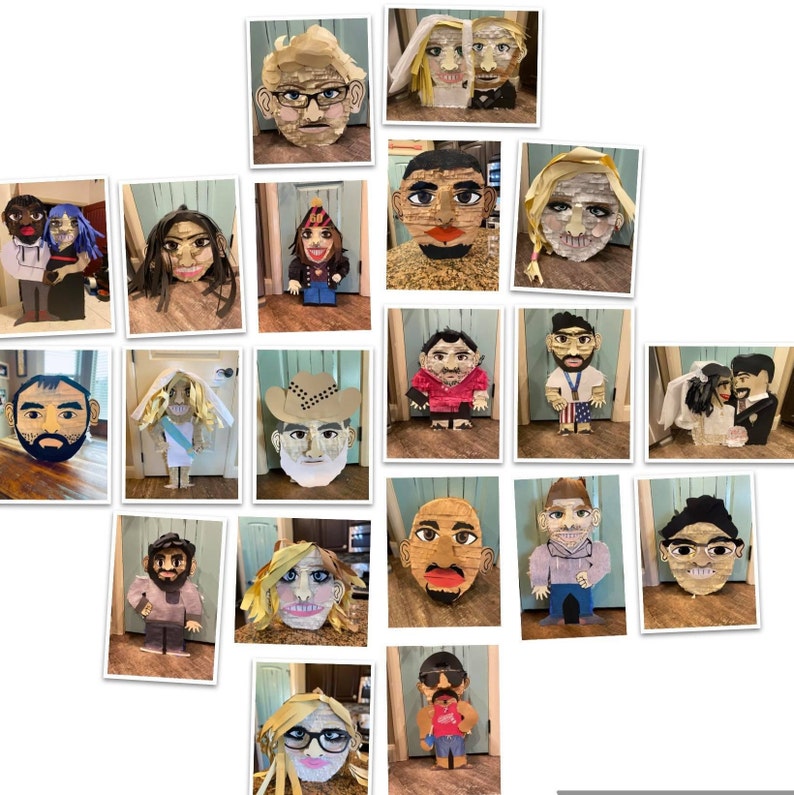 Custom Face Pinata Custom Pinata Portrait Pinata People - Etsy