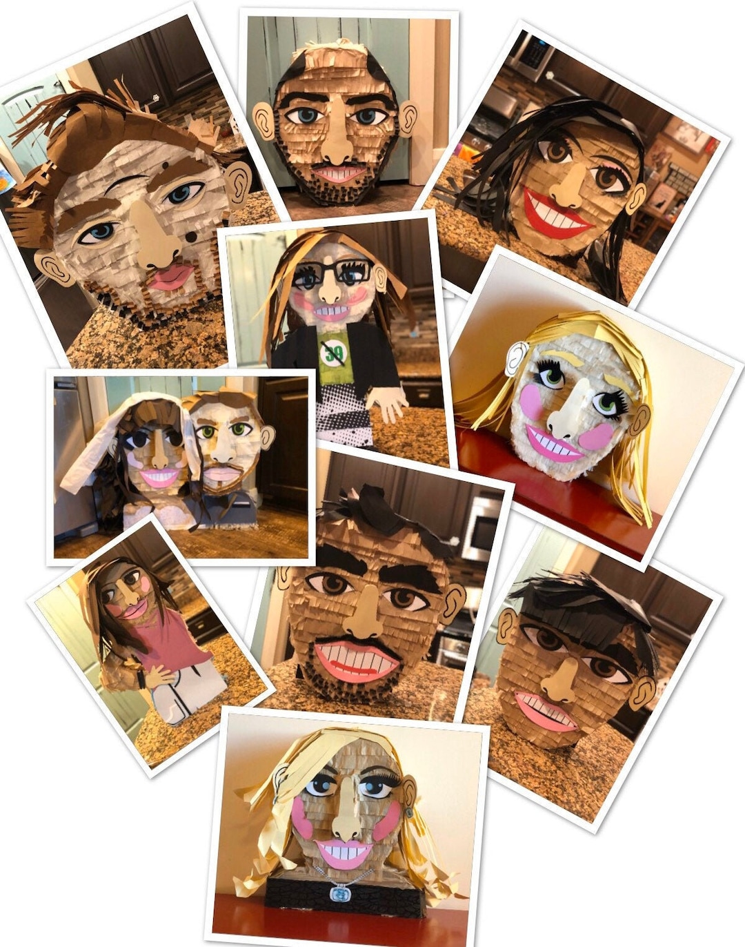 Custom Face Piñata, Custom Piñata, Portrait Piñata, People Piñatas ...