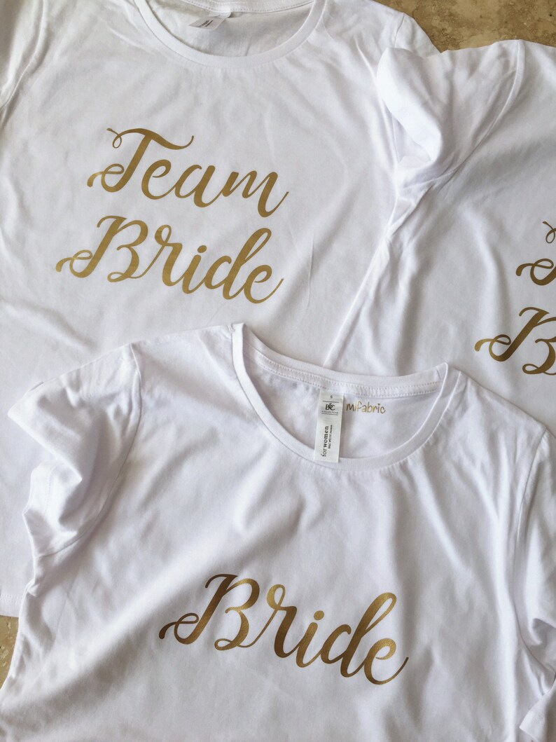 Tee shirt evjf team bride EVJF bride team de la mariée | Etsy