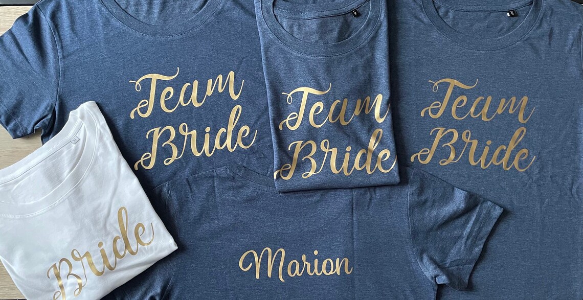 Tee shirt evjf team bride EVJF bride team de la mariée | Etsy France