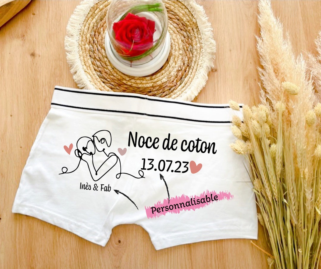 Personalized Men's Boxer Shorts, Cotton Wedding Gift, Wedding Souvenir ...