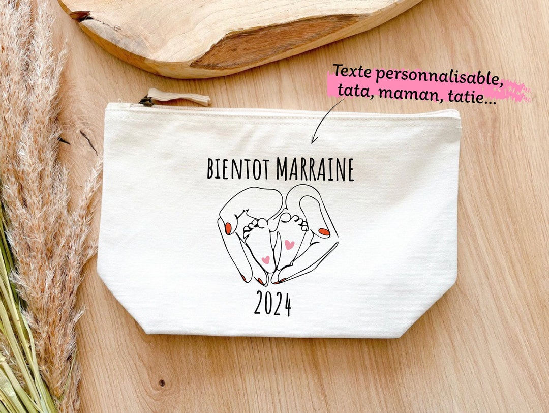 Trousse marraine personnalisée, annonce marraine, marraine d'amour ...