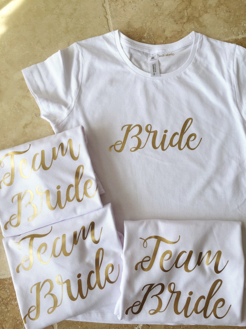 Tee shirt evjf team bride EVJF bride team de la mariée | Etsy