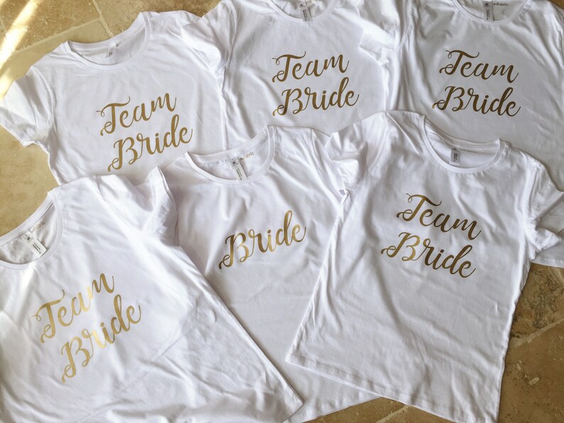 Tee shirt evjf team bride EVJF bride team de la mariée | Etsy