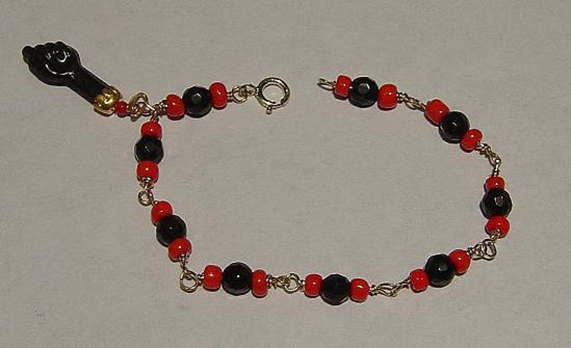 Brand New 14k Gold Baby 'AZABACHE' W/hand - Etsy