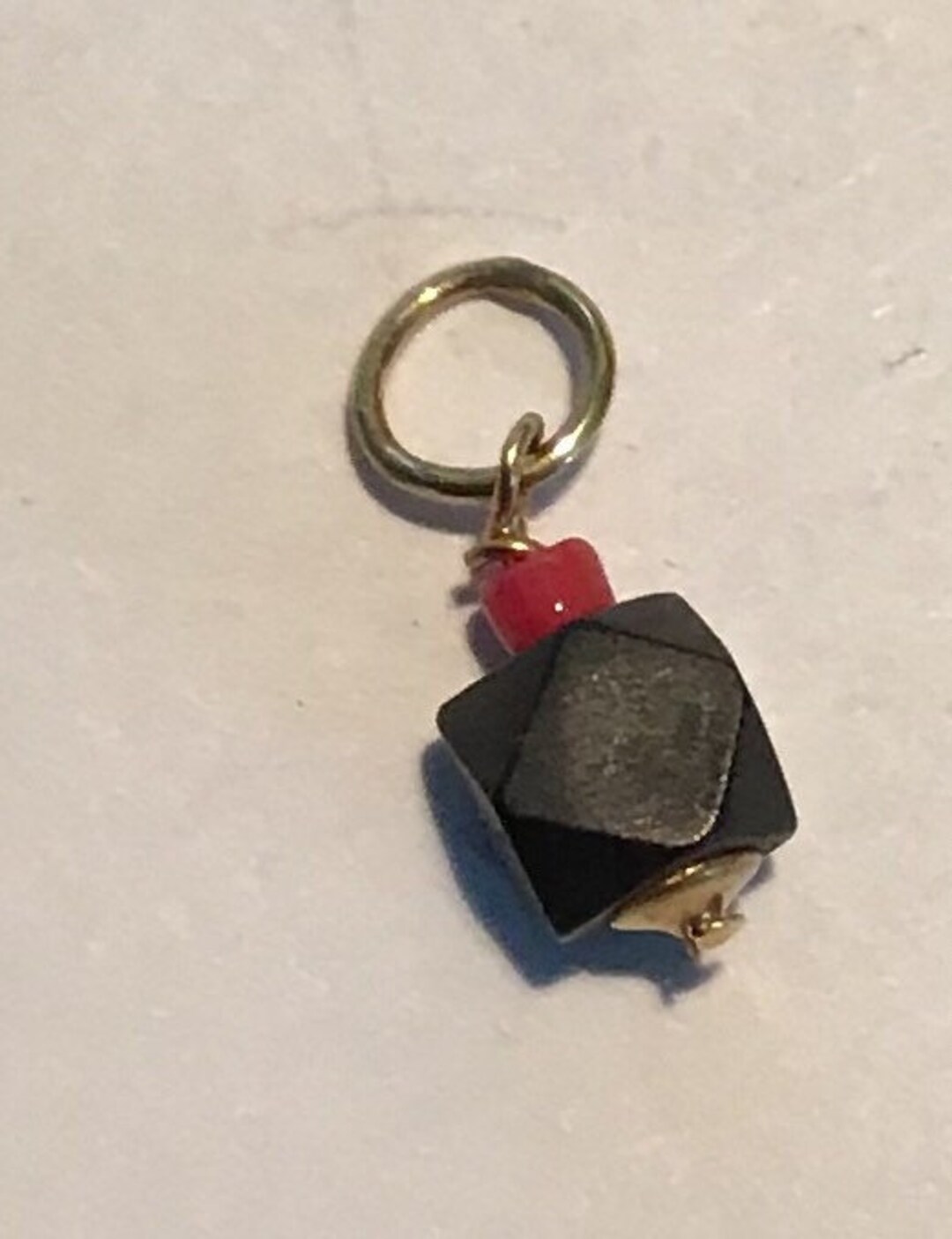 New 14k Gold Genuine 'AZABACHE 3 Mm Bead' With Coral Bead Charm - Etsy