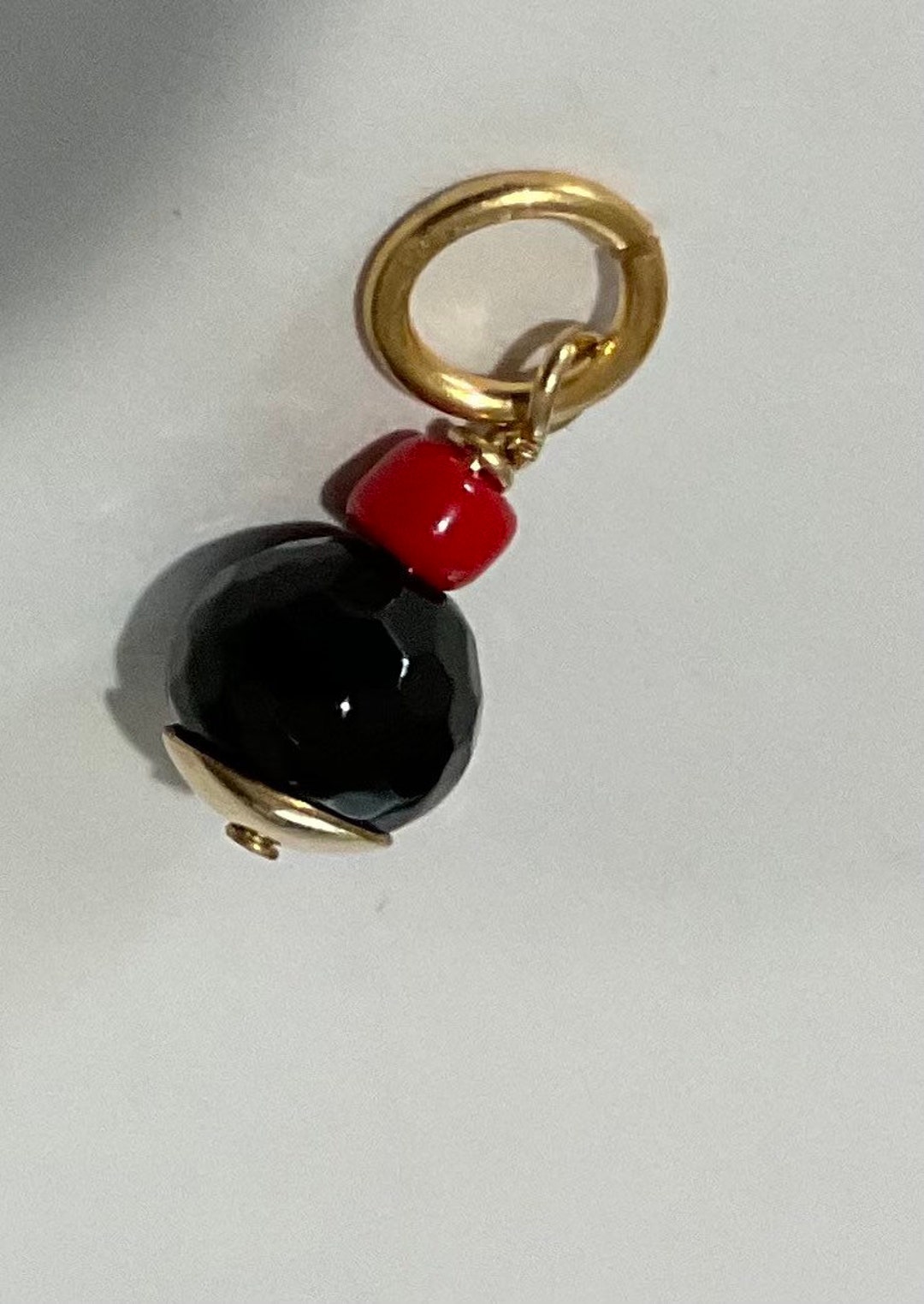 New 14k Gold ‘AZABACHE BEAD’ Charm/pendant - Etsy