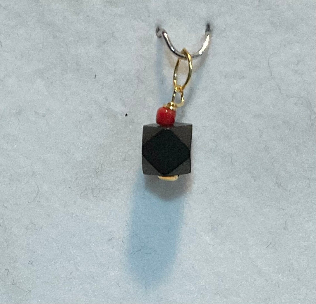 New 14k Gold Small 6mm GENUINE 'AZABACHE Bead' Charm/pendant - Etsy