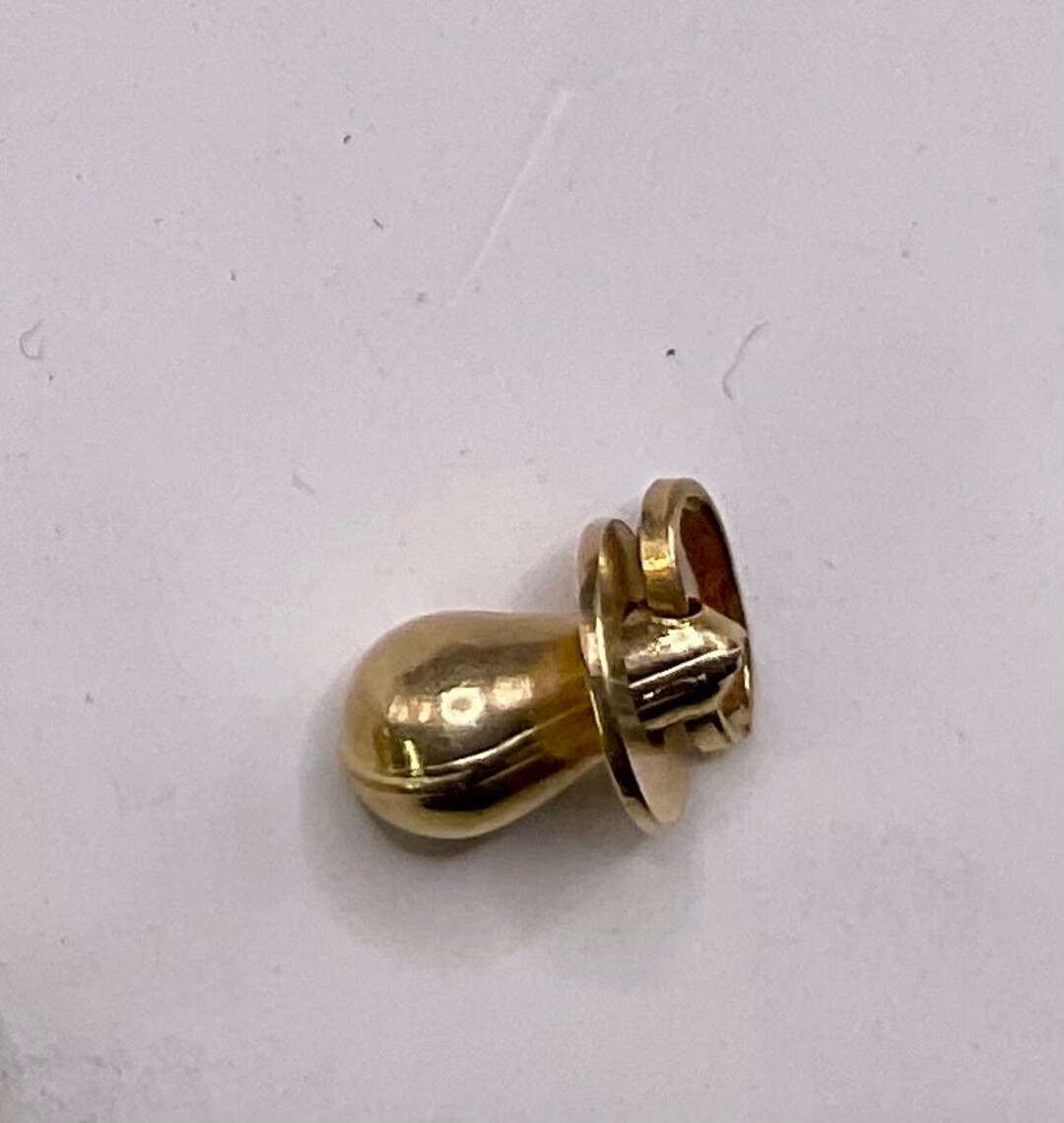 Brand New 14kt Gold Baby PACIFIER/BOBO Charm/pendant - Etsy