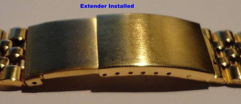 New Watch Band EXTENDER for LARGER WRISTS in Gold Plated - Etsy