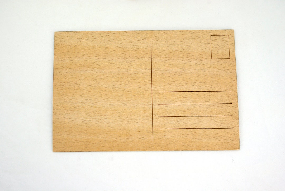 15 Beech Veneer Postcards, Size 15 х 10 Cm 6 X 4, Wooden Blank ...