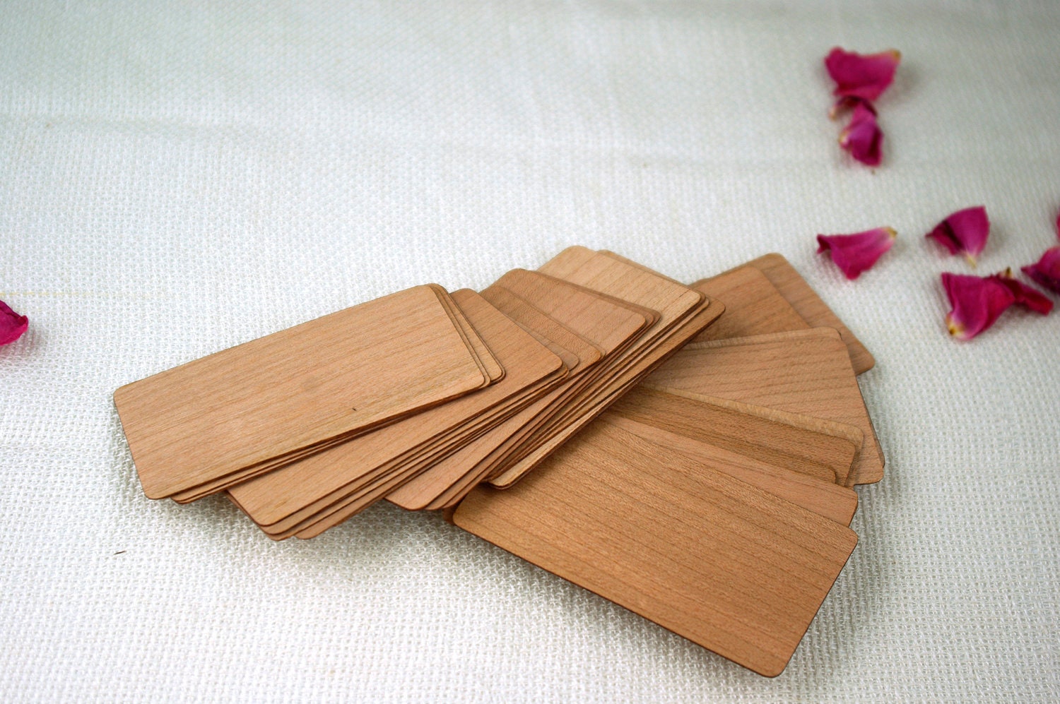 100 Cherry Veneer Cards, Business Cards Size 90х50 Mm, Thick 0.52 Mm ...