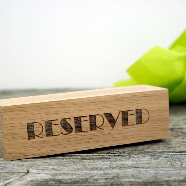 Reserved Table Sign - Etsy