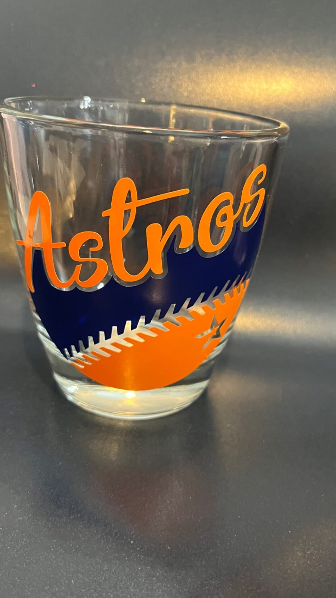 Astros Glass Cup - Etsy