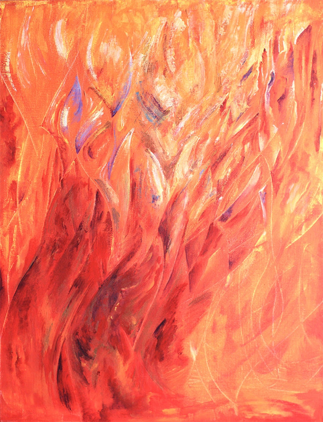 Acrylic Painting on Canvas, Abstract Art, for Interior Decoration, Gift ...