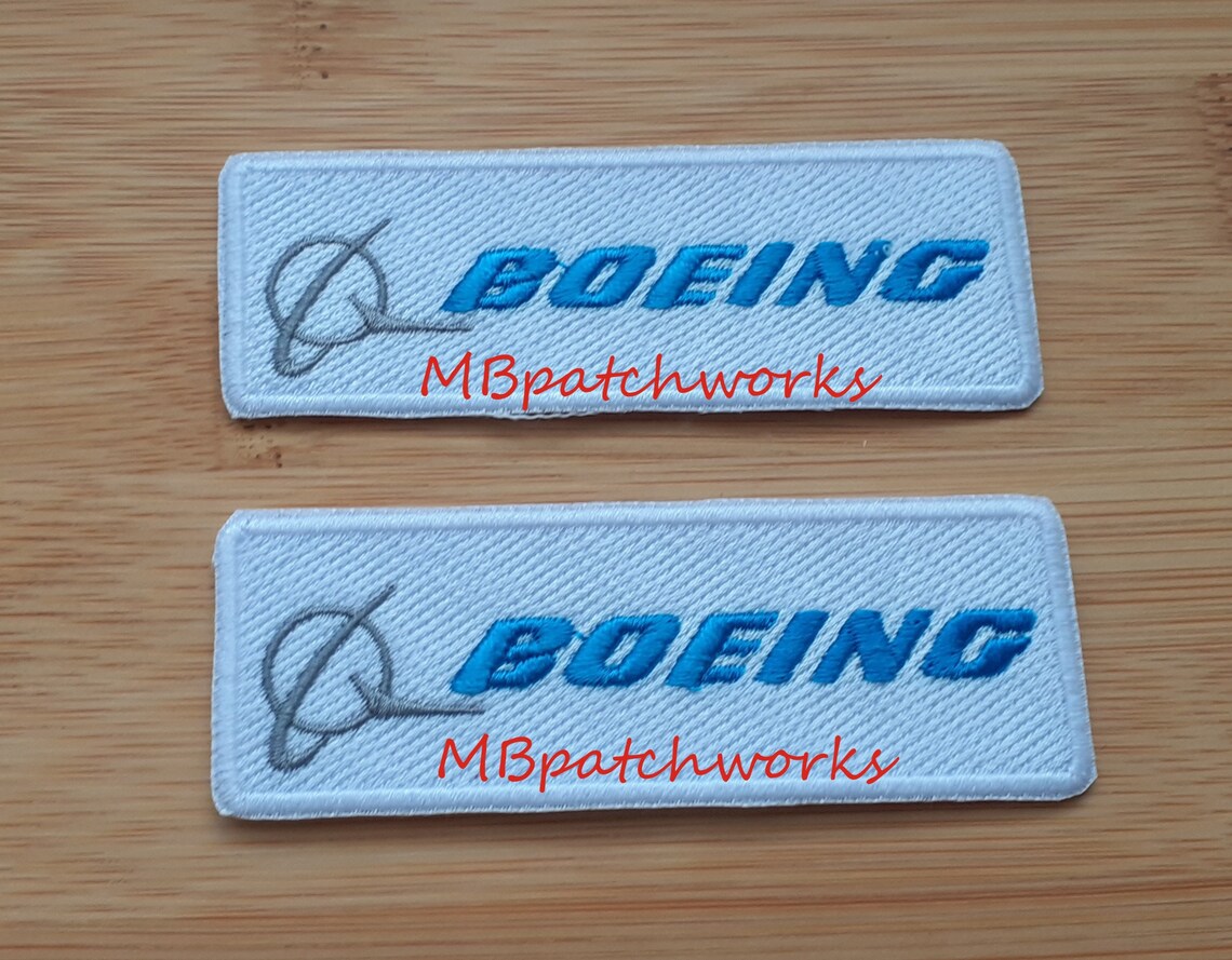 Boeing Aviation Transportion Logo Patch Jersey 2stk coser en | Etsy