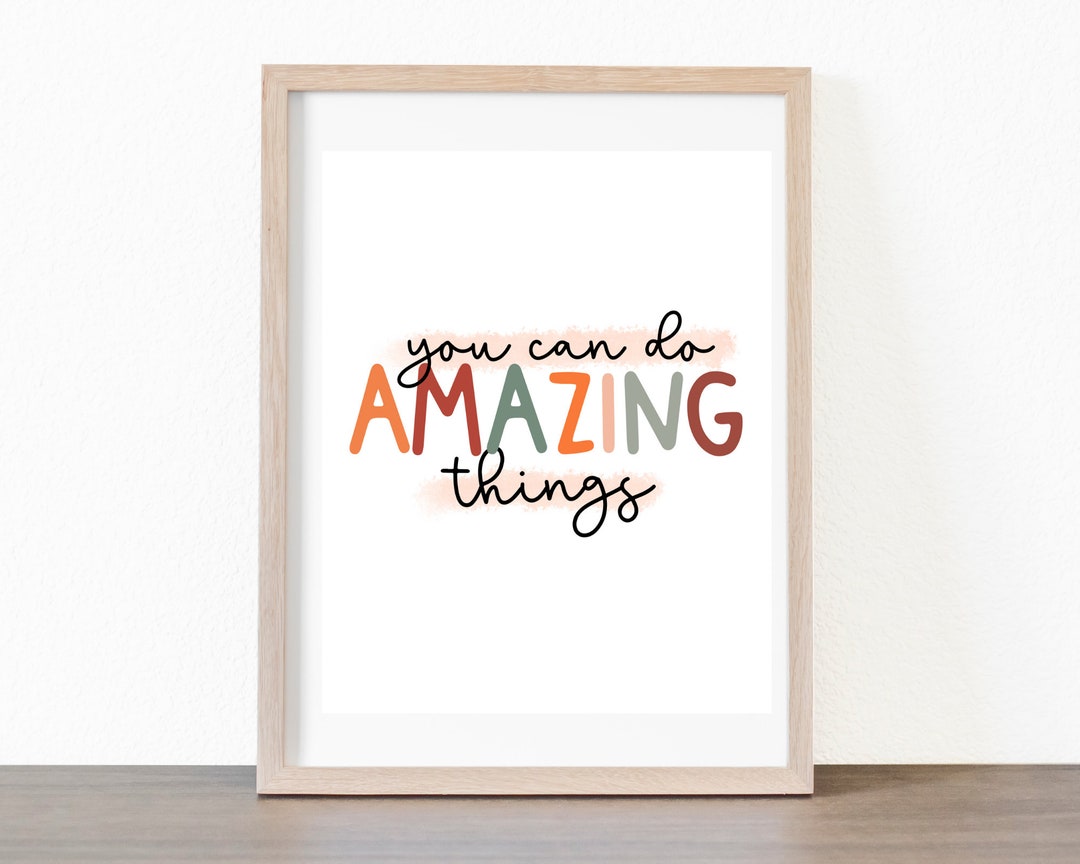 DIGITAL DOWNLOAD / You Can Do Amazing Things / Boho Print - Etsy