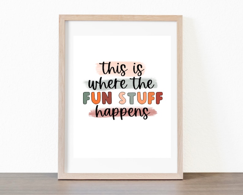 DIGITAL DOWNLOAD / This is Where the Fun Stuff Happens / Boho - Etsy