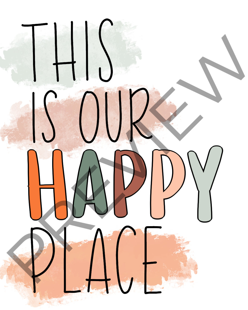 DIGITAL DOWNLOAD / This is Our Happy Place (neutral Colors) / Classroom ...