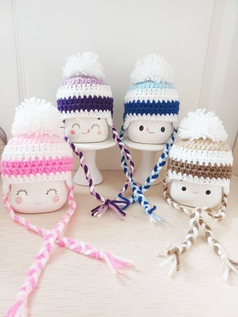Crochet Winter Marshmallow Mug Hat, Christmas Decor, Winter Decor ...