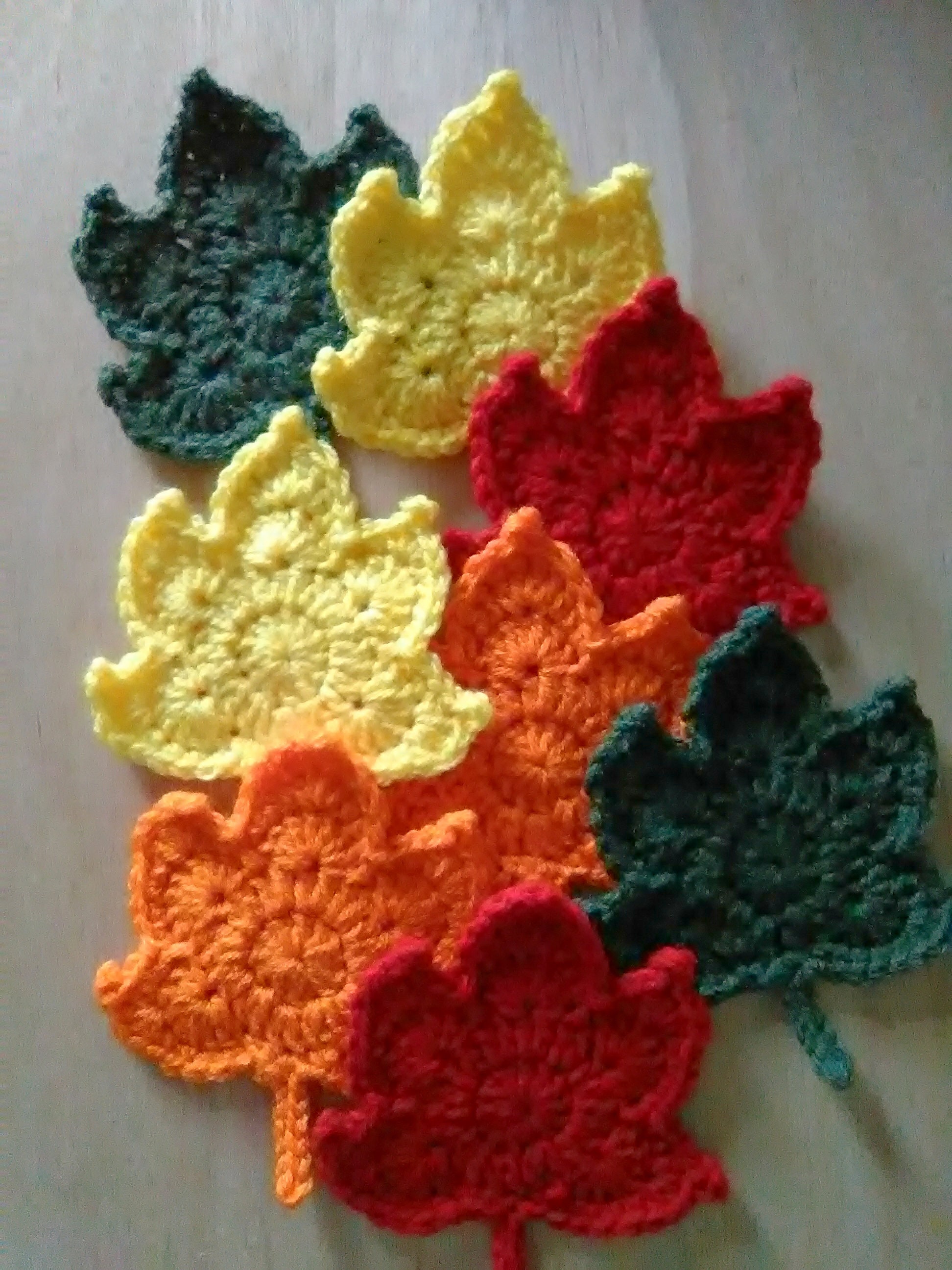 Leaf coasters crochet leaf coasters crochet fall decor fall | Etsy