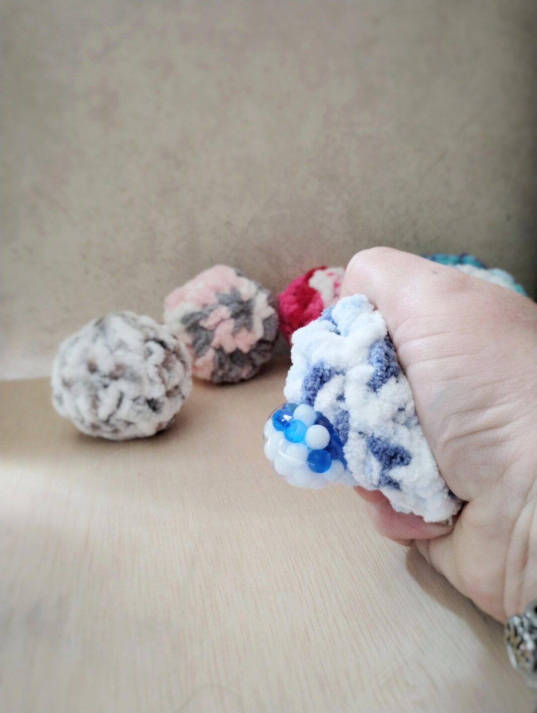 Crochet Stress Ball, Stress Blob, Squeeze Ball, Squeeze Blob, Gift for ...