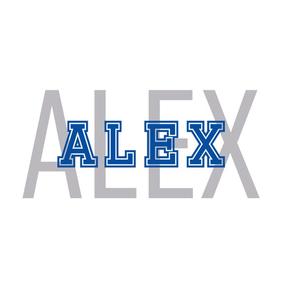 Custom Square Sticker alex Design | Etsy