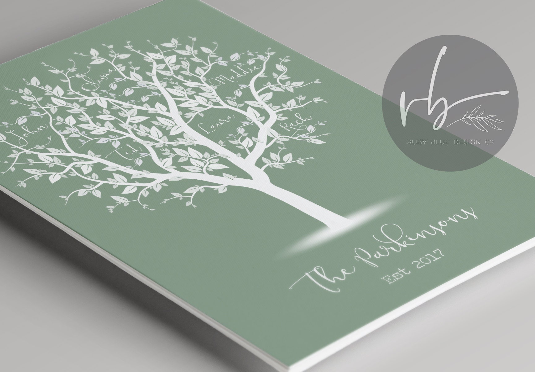 Family Tree Personalised Print,family Tree, Keepsake, New Home Gift ...