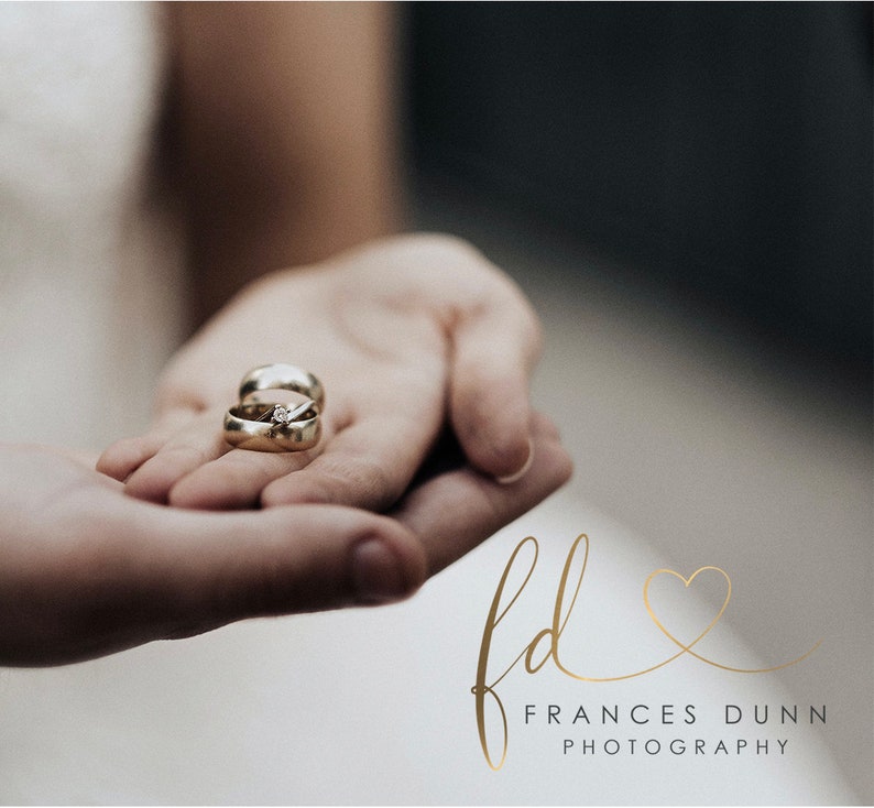 Pre-made Logo Gold Logo Design Photography Watermark Logo - Etsy