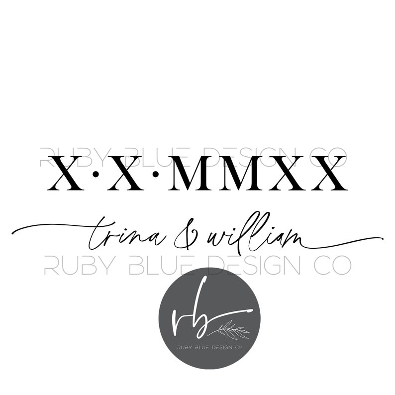 Roman Numerals Unisex Script Tattoo Design Script Calligraphy - Etsy