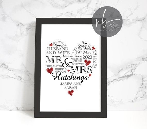 Word Art Wedding