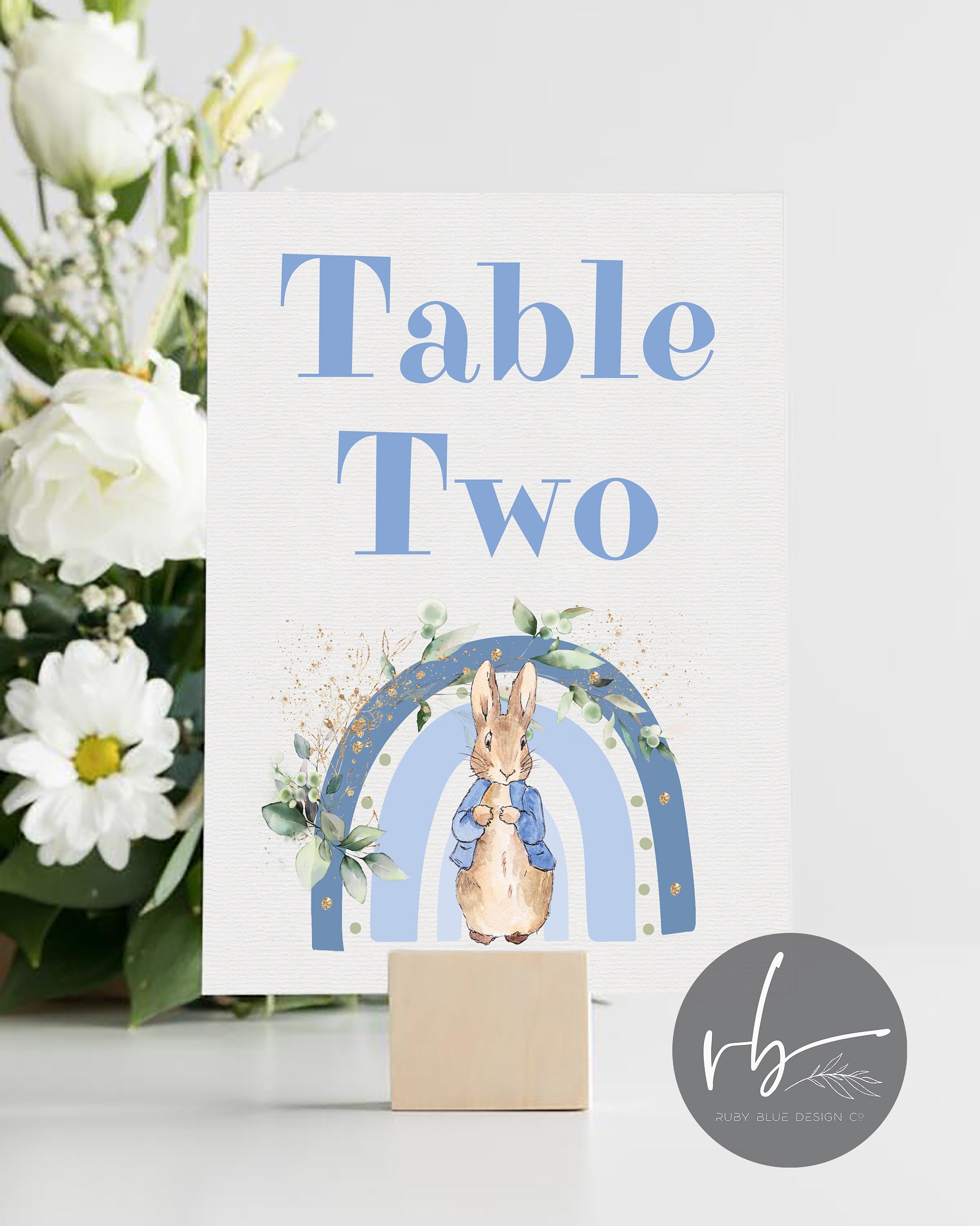 Editable Peter Rabbit Table Numbers/Names 2 design options | Etsy
