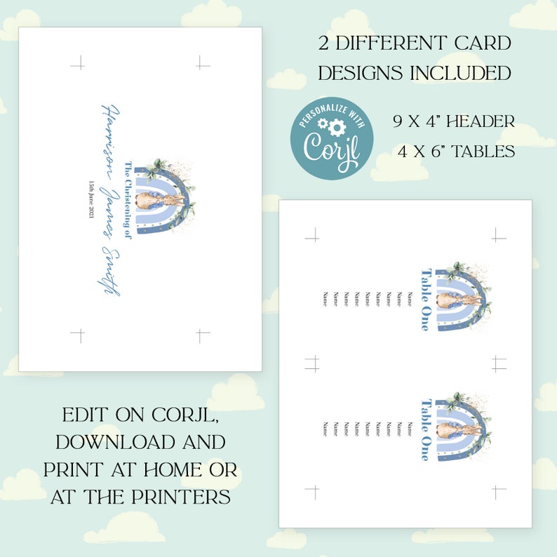 Editable Peter Rabbit Table Plan Cards 2 Size Card Designs | Etsy