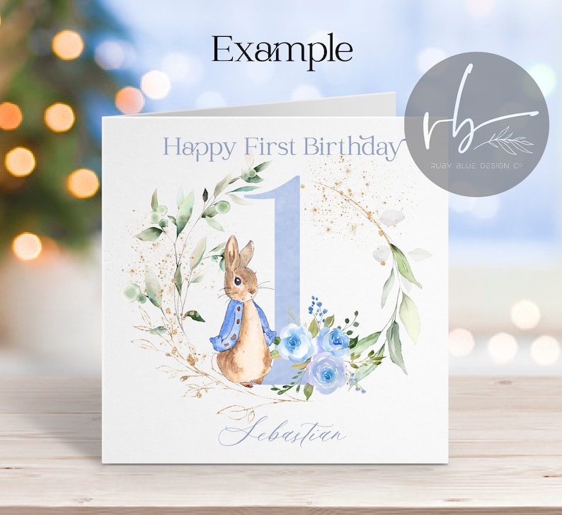 Peter Rabbit 1st Birthday PNG Peter Rabbit Blue Floral Wreath - Etsy