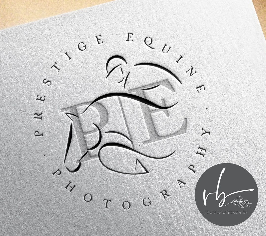 Pre-made Submark Logo, Equine Logo Design, Horse Rider Logo, Mare Logo ...