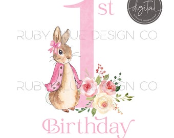 Peter Rabbit Birthday Celebration PNG - Etsy UK