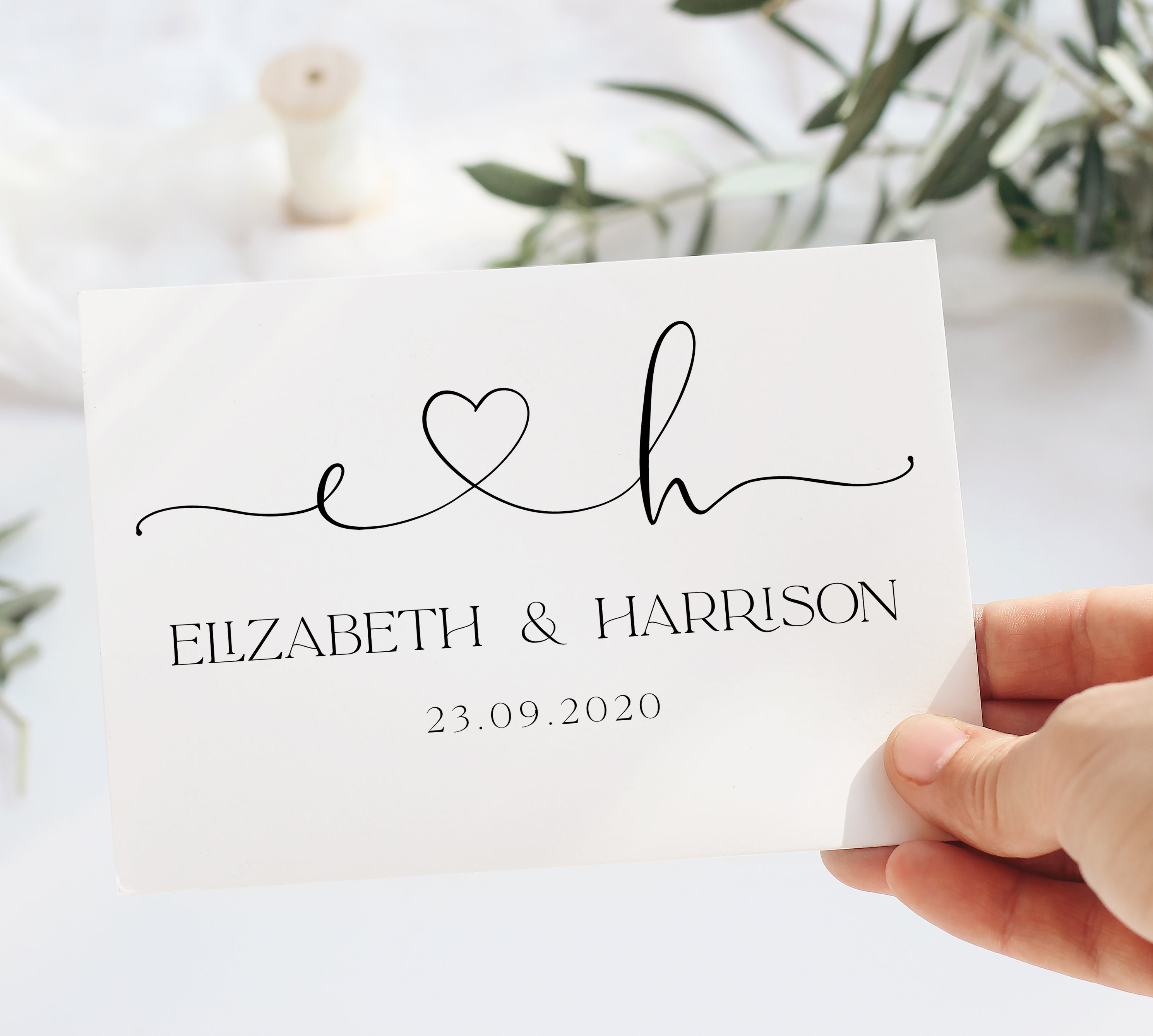 Wedding Logo Design Heart Initials Wedding Logo Custom - Etsy UK