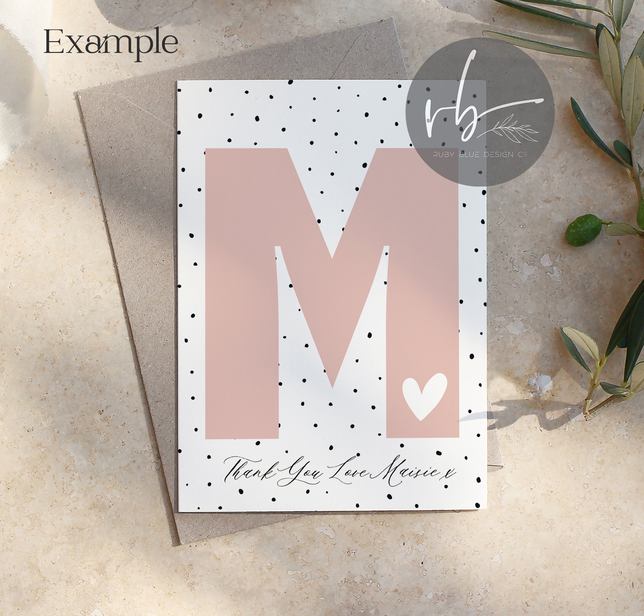 Pink Initial With Spotty Background PNG Nursery Letter M - Etsy UK