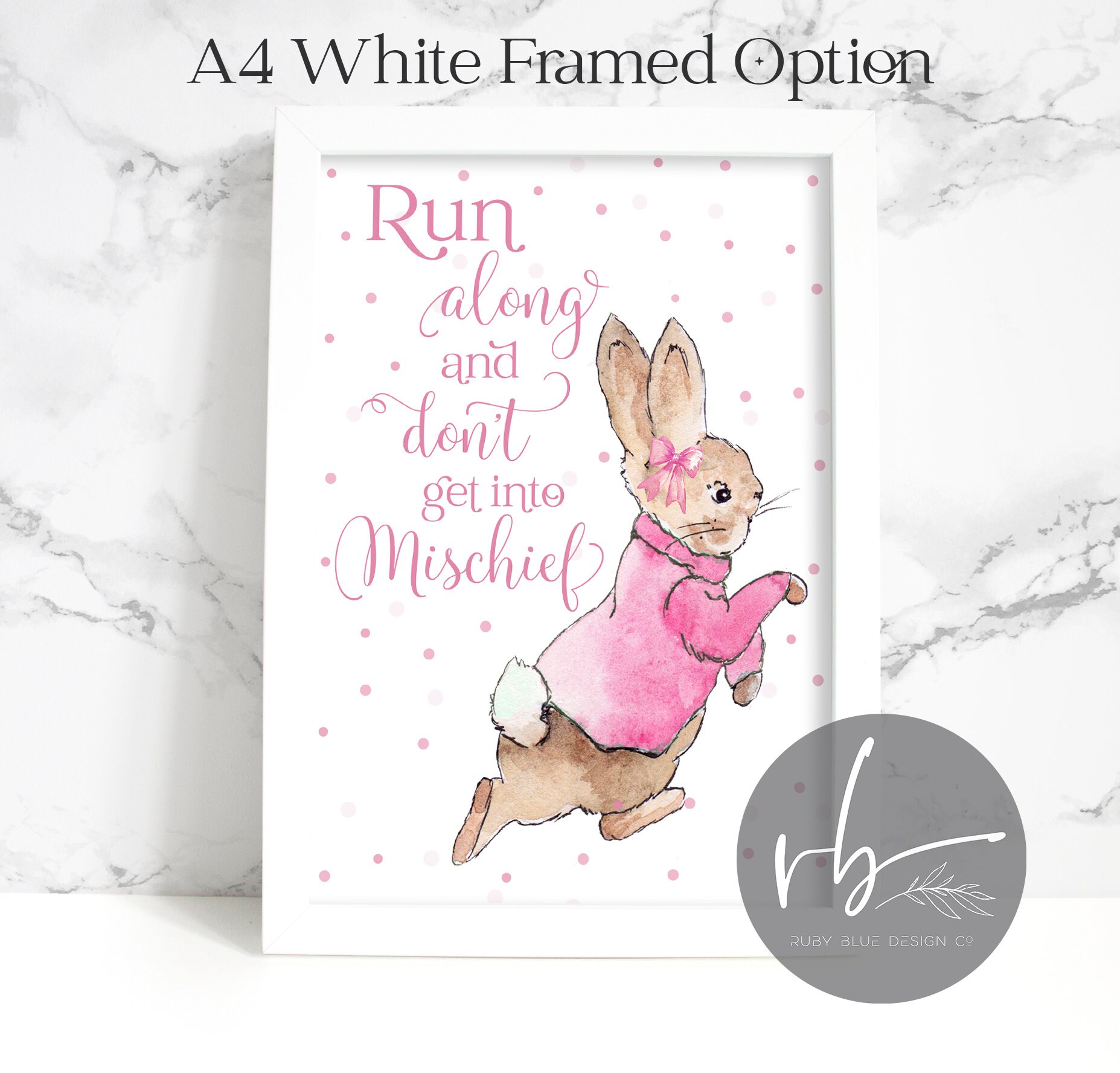 Peter Rabbit Beatrix Potter Baby Girl Nursery Decor Print Set | Etsy