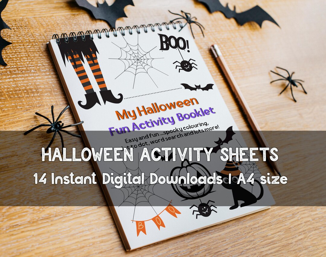 Halloween Digital Activity Printables | Kids Halloween Activity Pack ...