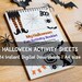 Halloween Digital Activity Printables | Kids Halloween Activity Pack ...