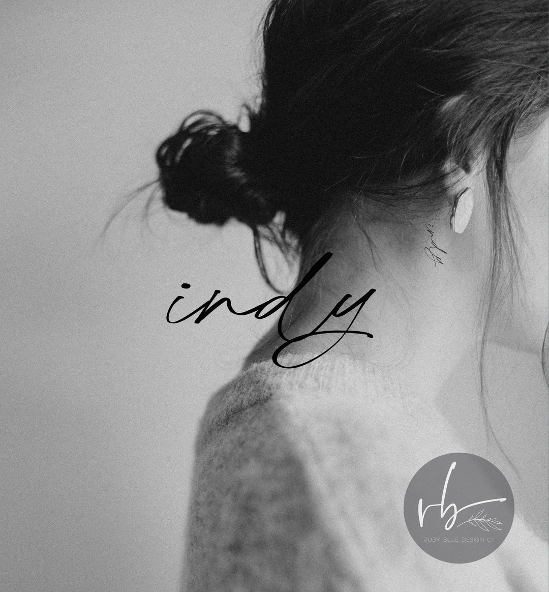 Custom Personalised Tattoo Design Script Calligraphy Signature Logo ...