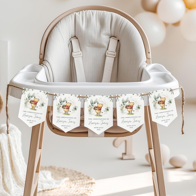 Editable Bear Bunting Edit, Download and Print Printable Canva Template ...